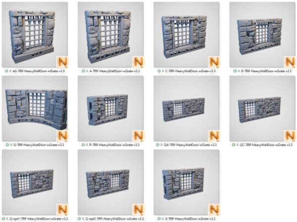 Rampage Heavy Wall Door - Printable Scenery