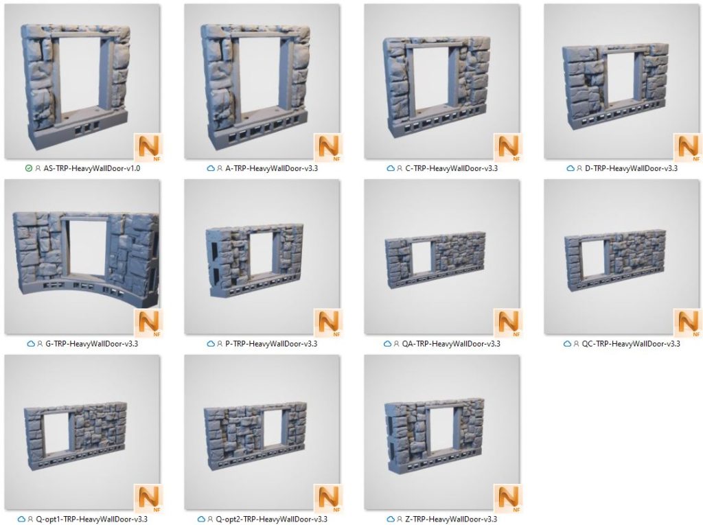 Rampage Heavy Wall Door - Printable Scenery