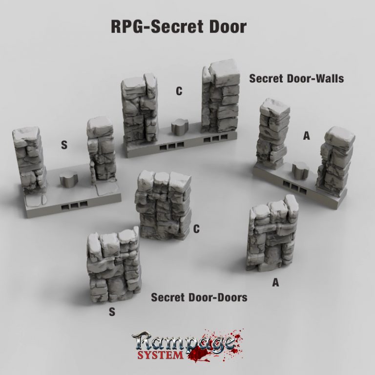 Rampage Secret Door - Printable Scenery