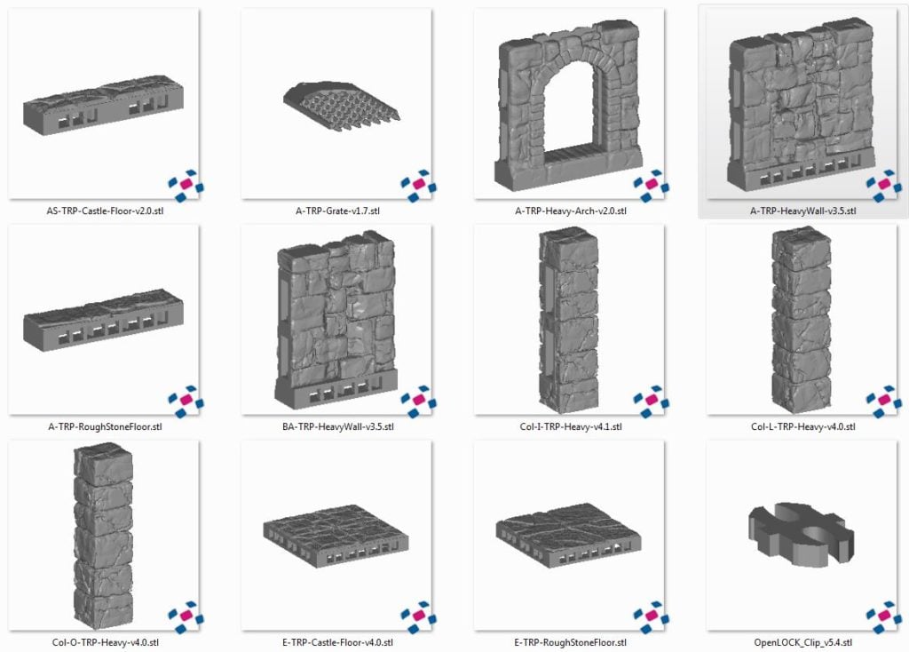 Rampage Base Pack - Printable Scenery