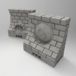 Rampage Sewer Walls - Printable Scenery