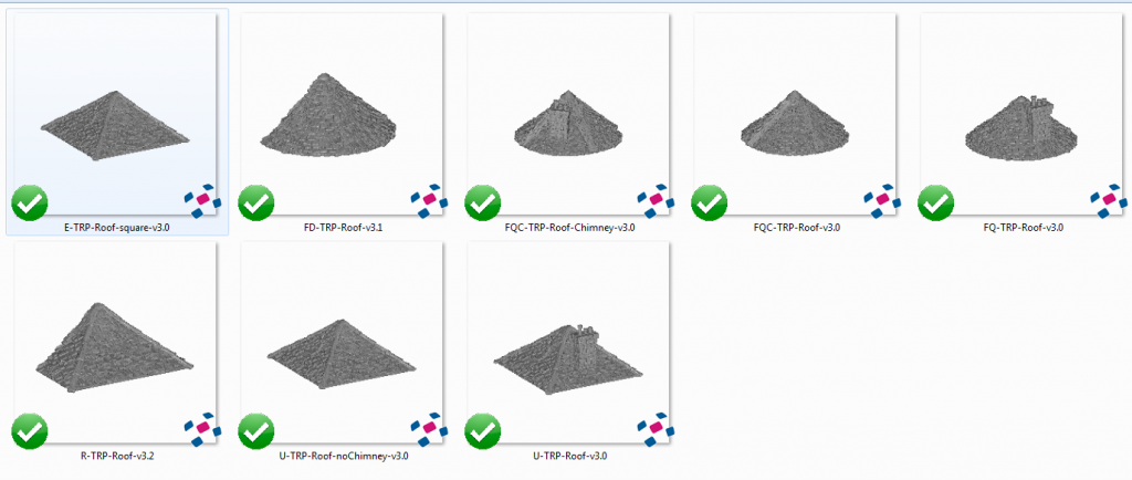 Rampage Slate Roof - Printable Scenery