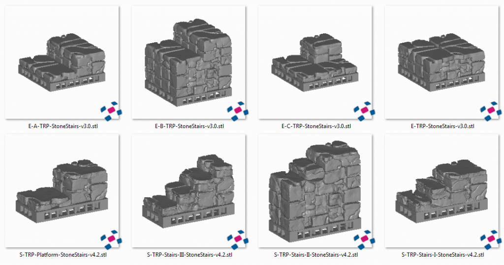 Stone Stairs - Printable Scenery