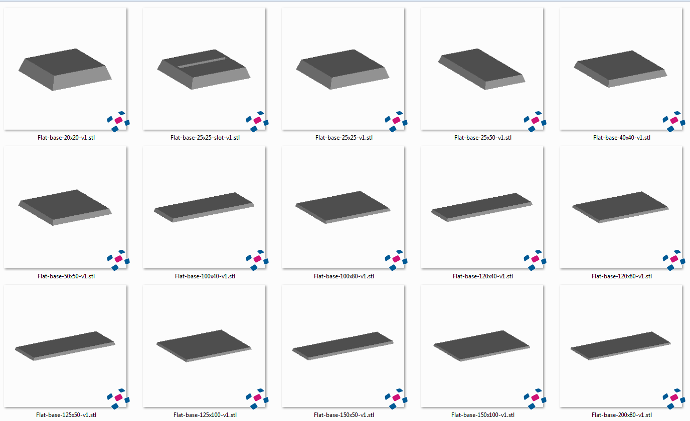 Flat Bases - Printable Scenery