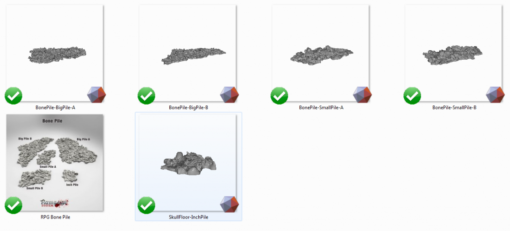 Bone Piles - Printable Scenery