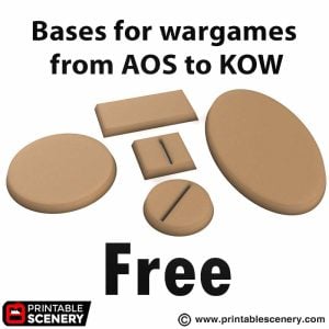 Flat Bases - Printable Scenery