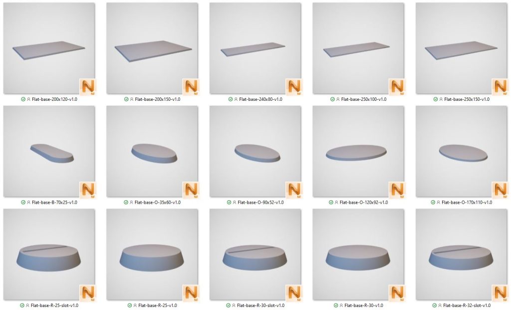 Flat Bases - Printable Scenery