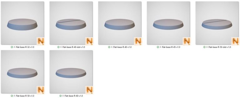 Flat Bases - Printable Scenery