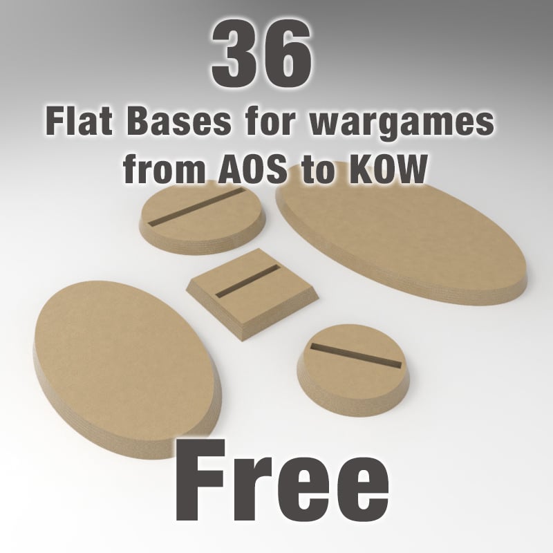 Flat Bases - Printable Scenery
