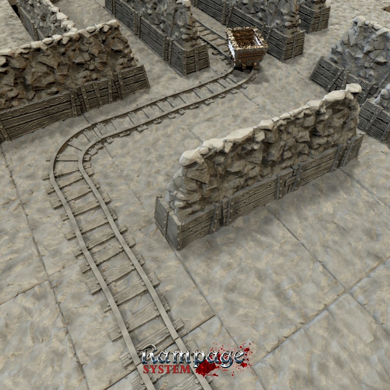 Rampage Mine Floors - Printable Scenery