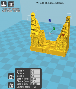 Rampage Mine Walls - Printable Scenery