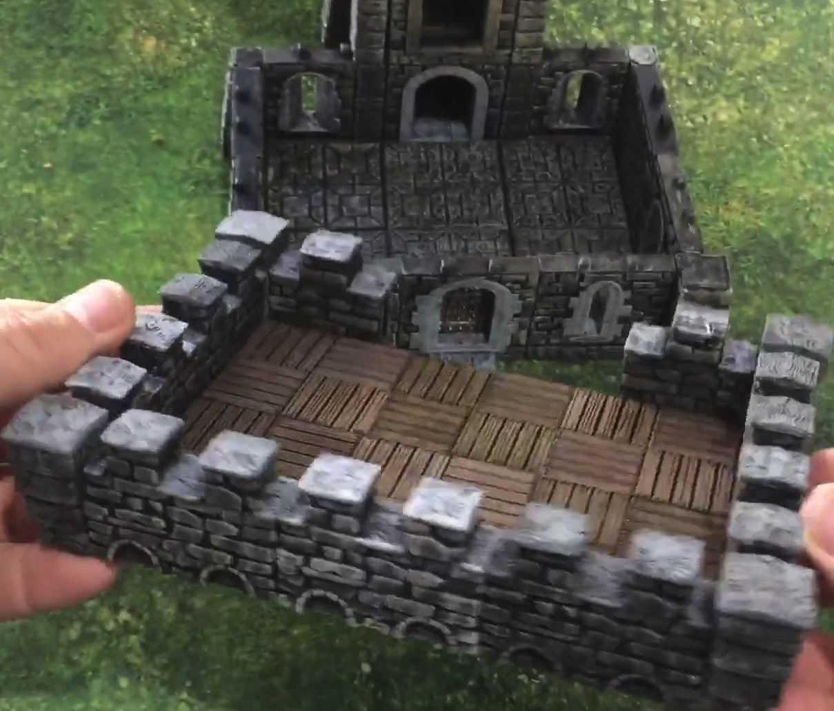 Rampage Tower and Hoarding with Keep Assembly - Printable Scenery