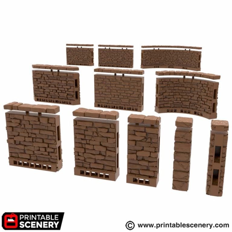 Castle Walls - Printable Scenery