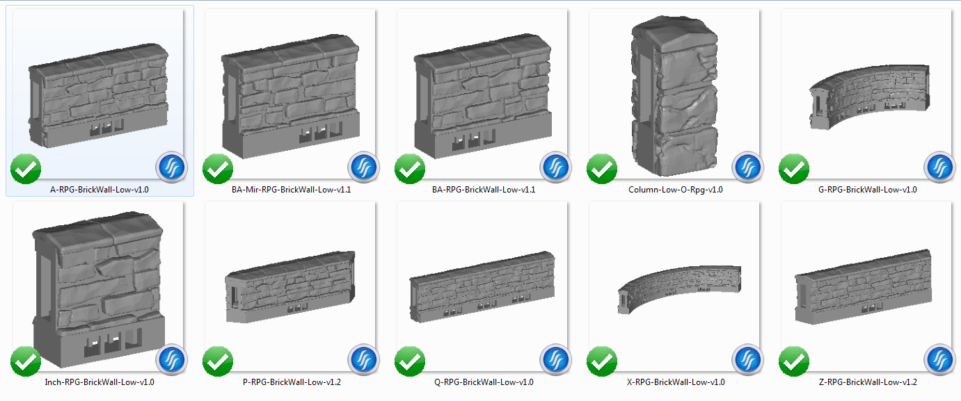 Castle Low Walls – Printable Scenery