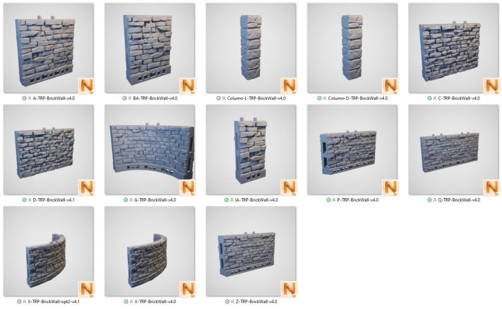 Castle Walls - Printable Scenery