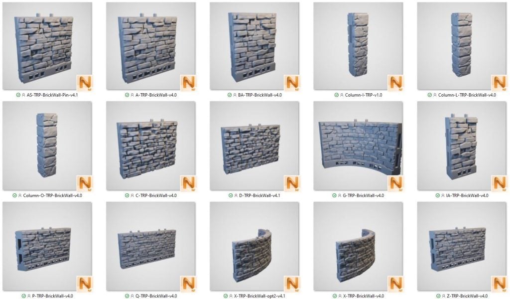 Castle Walls - Printable Scenery