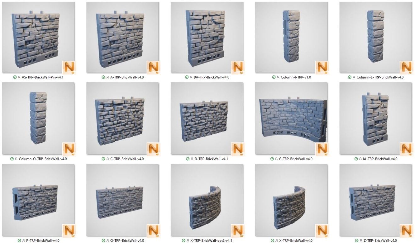 Castle Walls - Printable Scenery