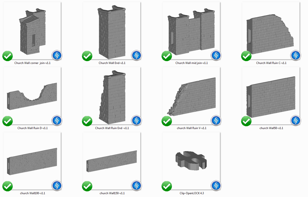 Church Wall – Printable Scenery