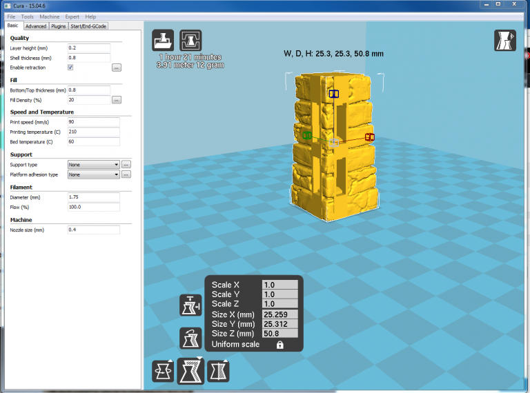Columns and Buttresses - Printable Scenery