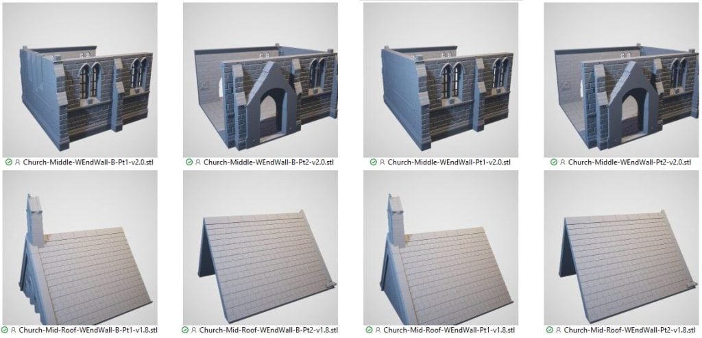 Medieval Church - Printable Scenery