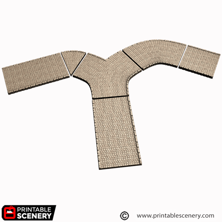 3D Printable Openlock Hex Layout Roads