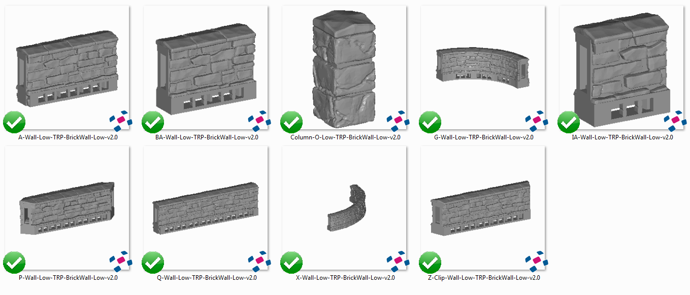Castle Low Walls – Printable Scenery