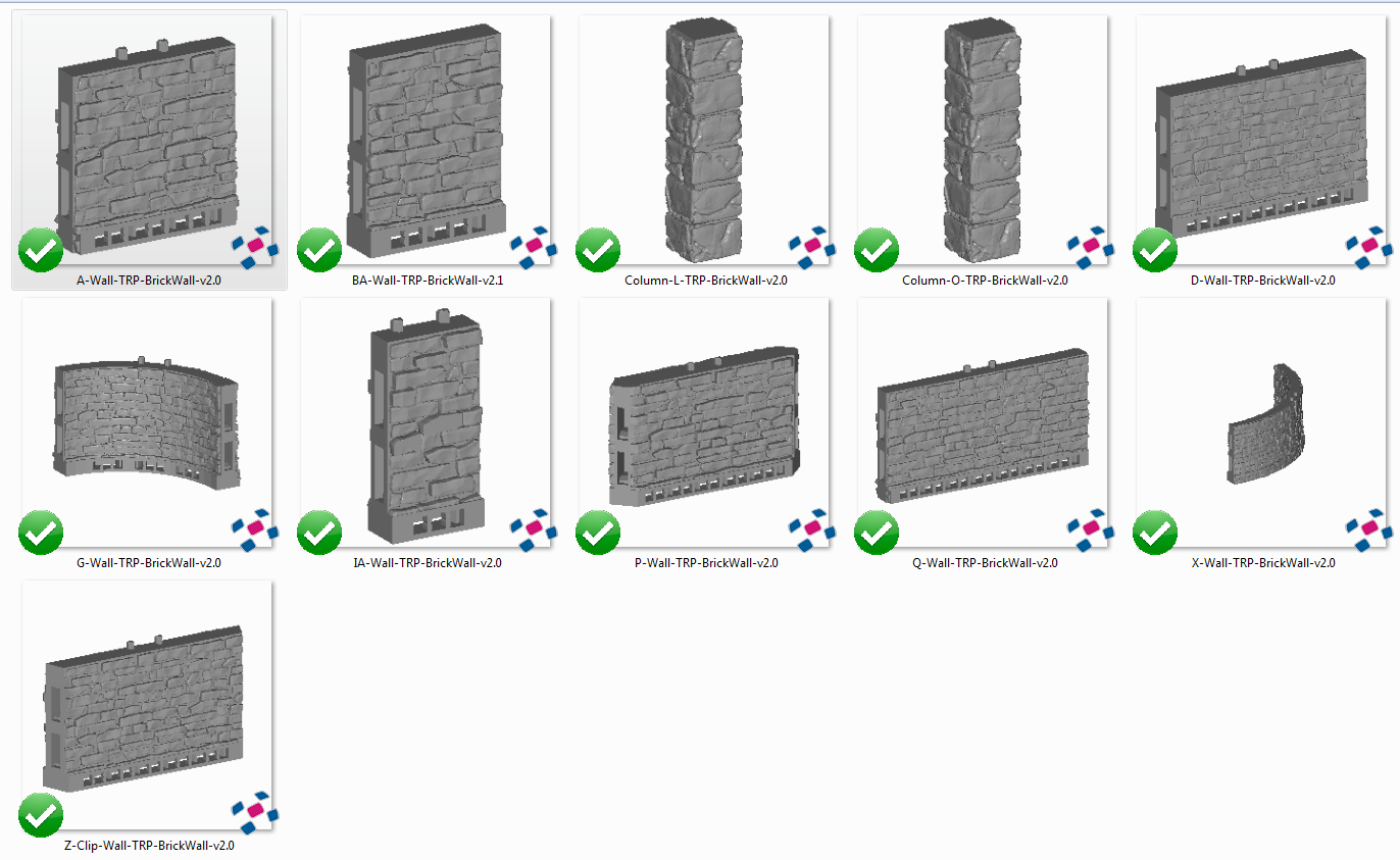 Castle Wall – Printable Scenery