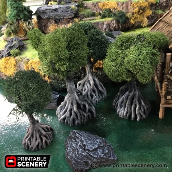 3D Printable Winterdale Gnarly Tree Pack