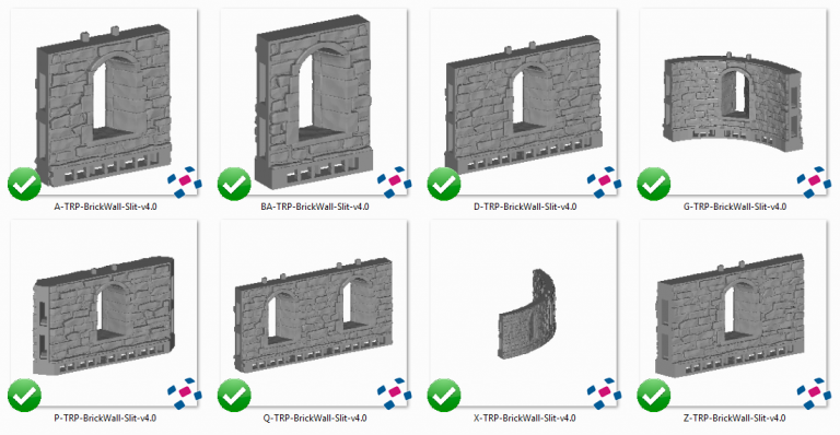 Arrow Slits - Printable Scenery
