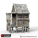 Caribbean Shack - Printable Scenery