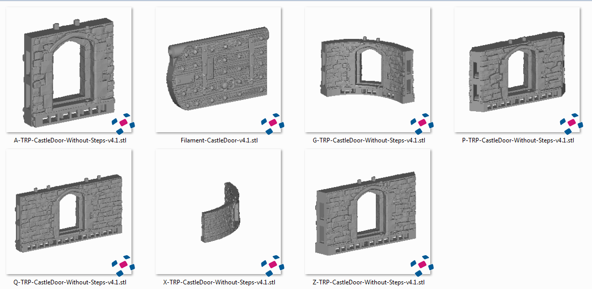 Castle Doors - Printable Scenery