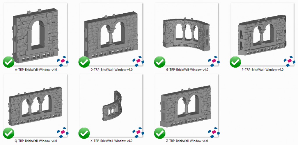Castle Windows - Printable Scenery
