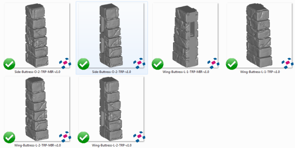 Columns and Buttresses - Printable Scenery
