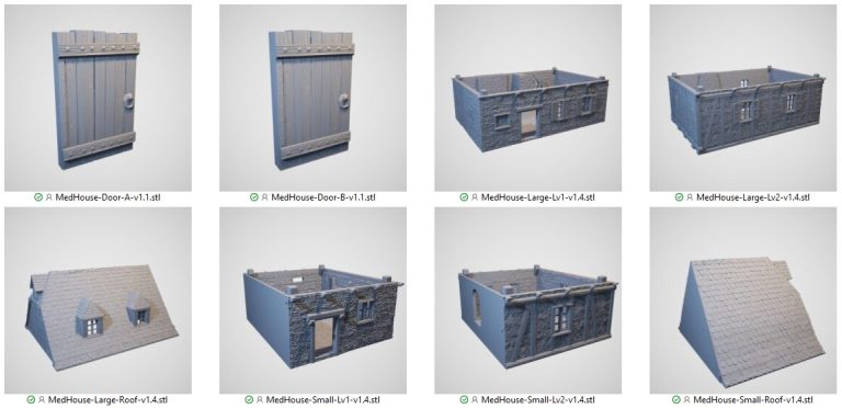 Medieval House - Printable Scenery