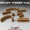 Low Wooden Walls - Printable Scenery