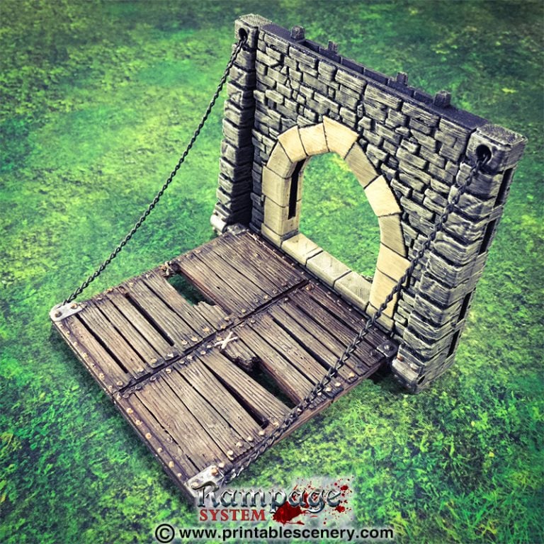 Drawbridge - Printable Scenery