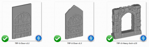 Heavy Door - Printable Scenery
