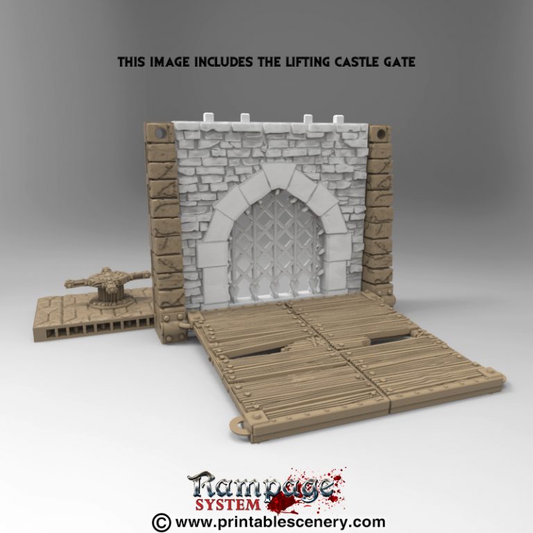 Drawbridge - Printable Scenery