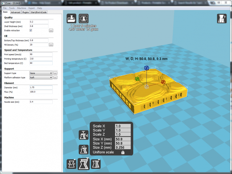 Cavern Floor and Low Walls - Printable Scenery