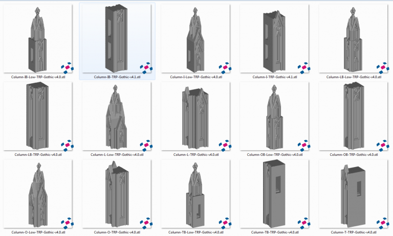 Cathedral Walls - Printable Scenery
