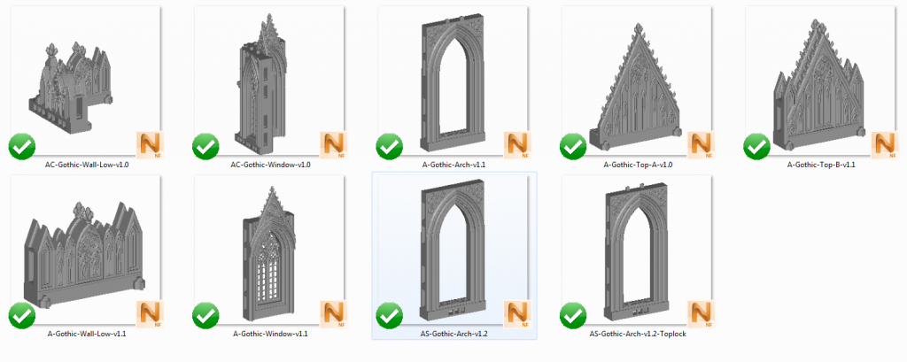 Cathedral Walls - Printable Scenery