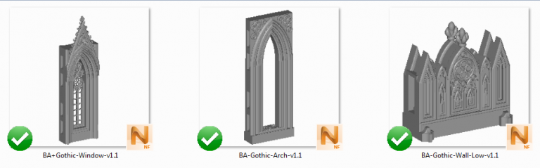 Cathedral Walls - Printable Scenery