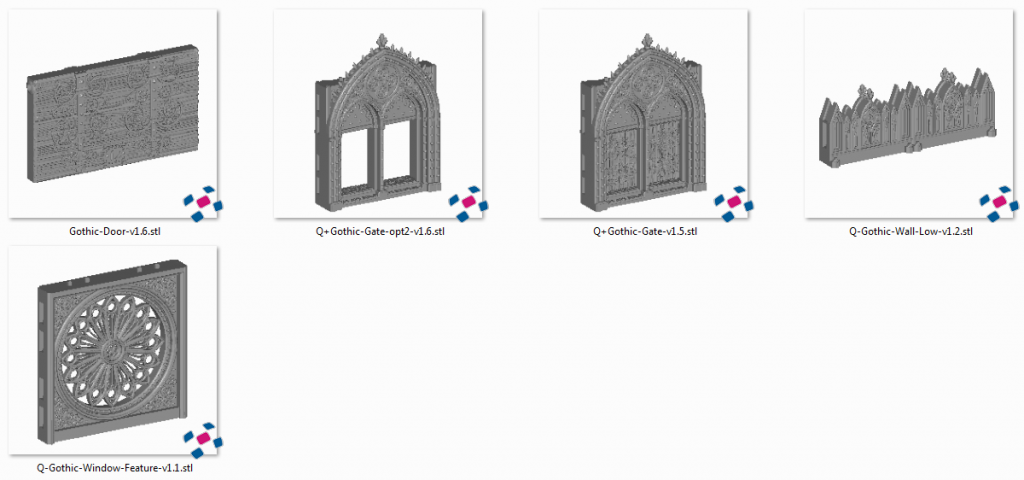 Cathedral Walls - Printable Scenery