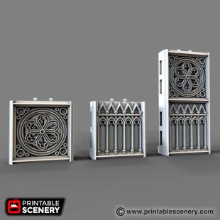 Triforium and Celestial Window - Printable Scenery