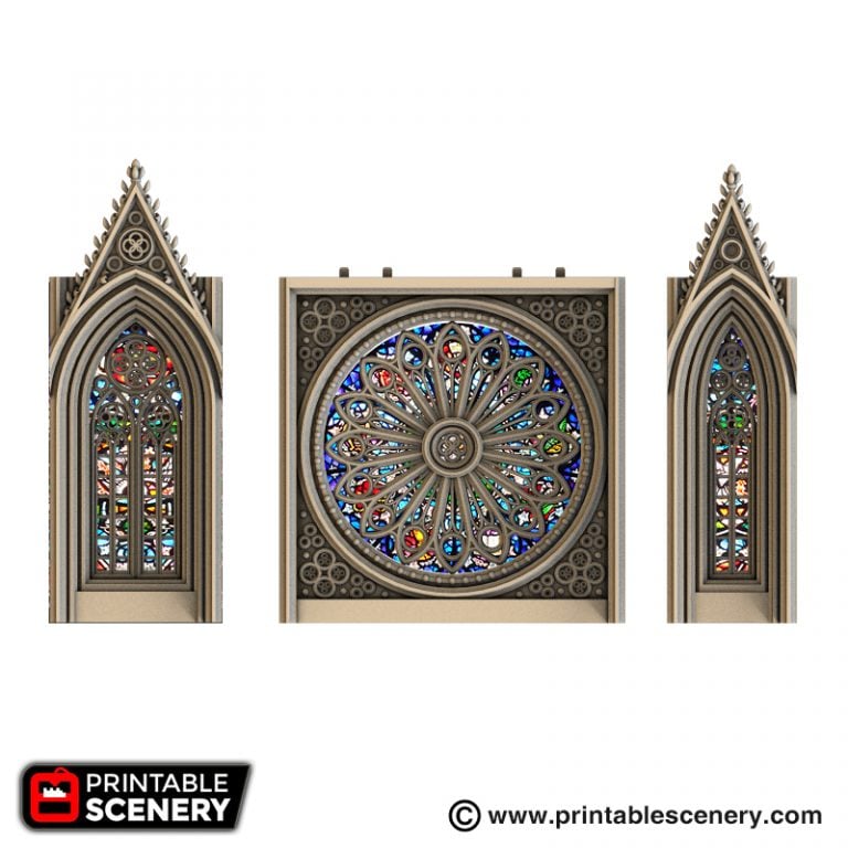 Cathedral Flying Buttress - Printable Scenery