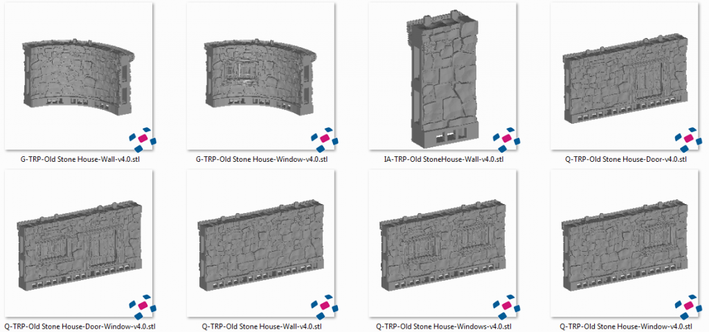 Old Stone House Walls - Printable Scenery