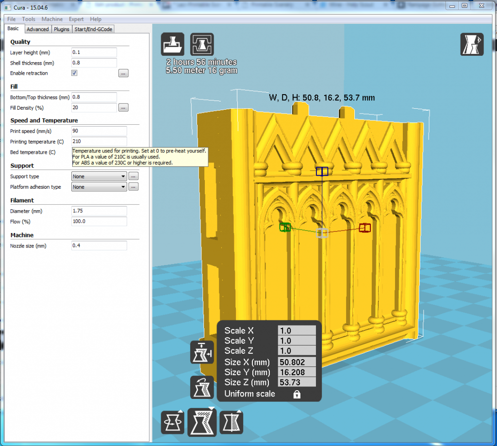 Triforium and Celestial Window - Printable Scenery