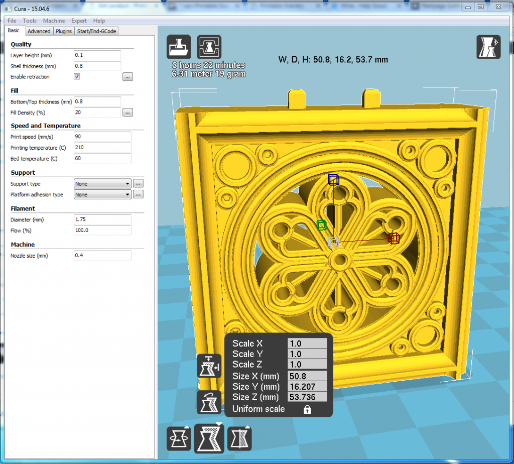 Triforium and Celestial Window - Printable Scenery