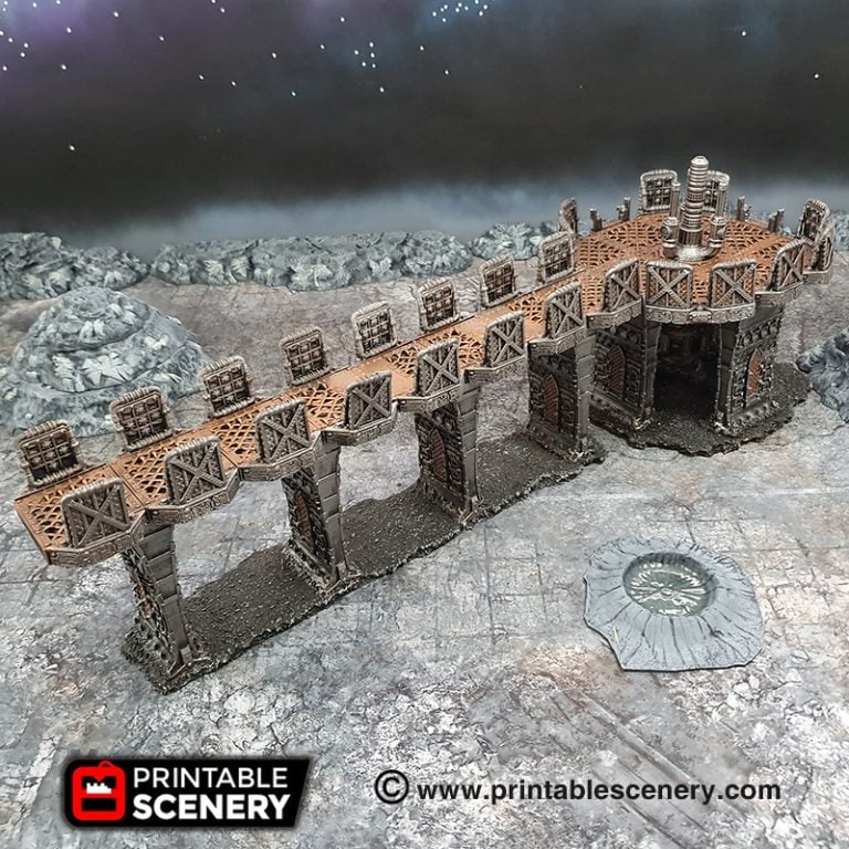 Dwarven Columns Printable Scenery