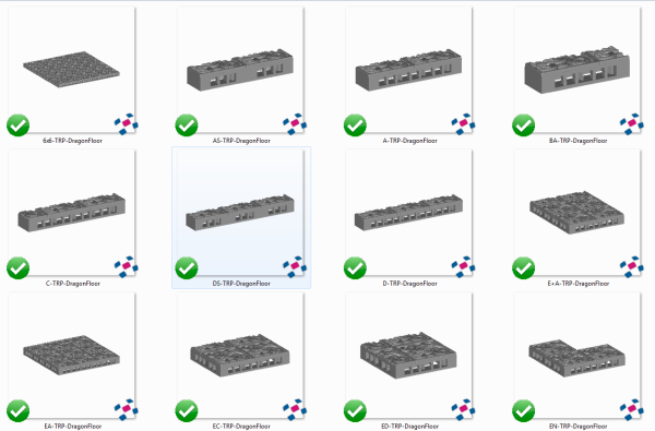 Dragon Floors - Printable Scenery